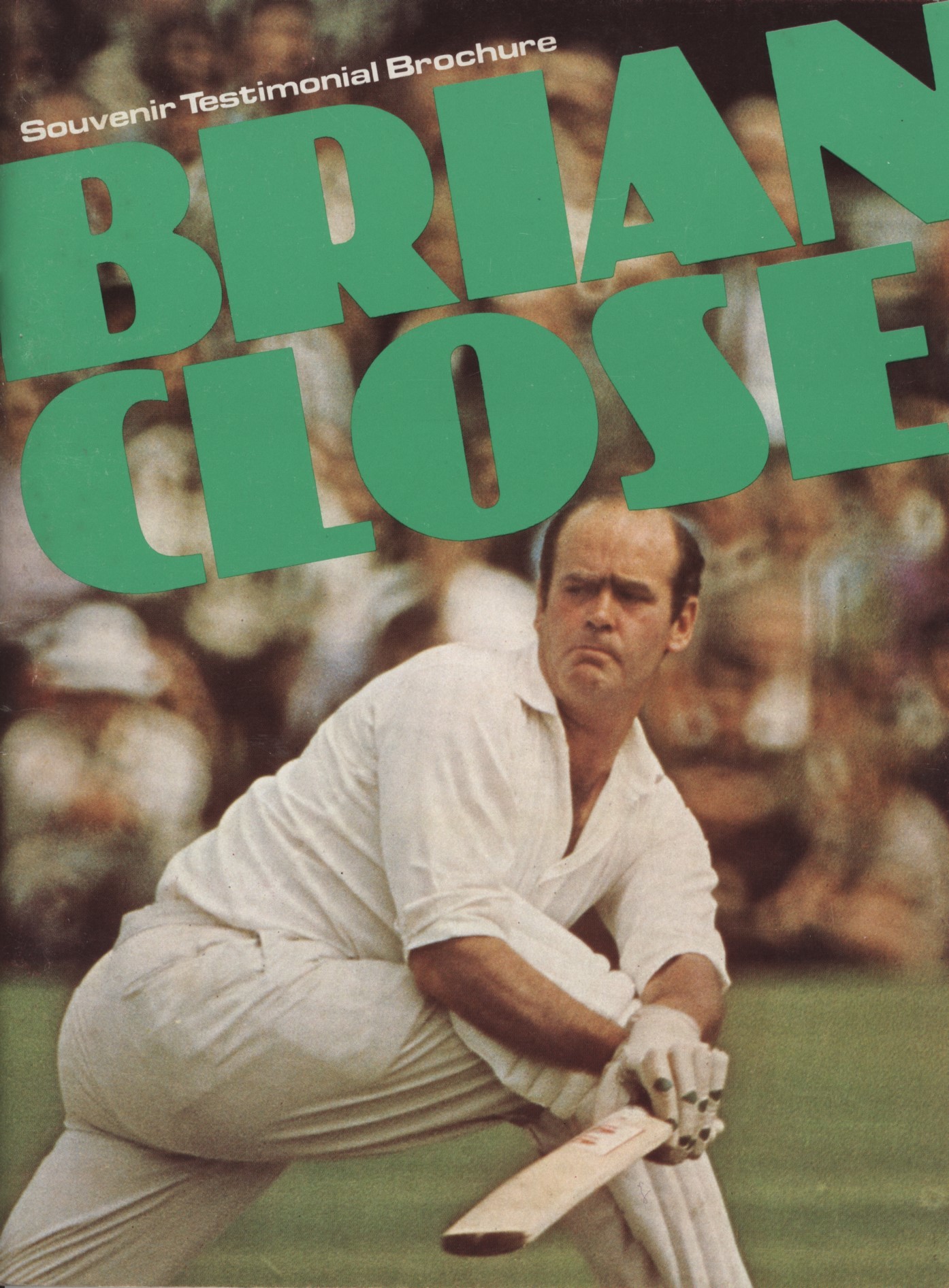 BRIAN CLOSE (YORKSHIRE & SOMERSET) 1976 CRICKET BENEFIT BROCHURE ...