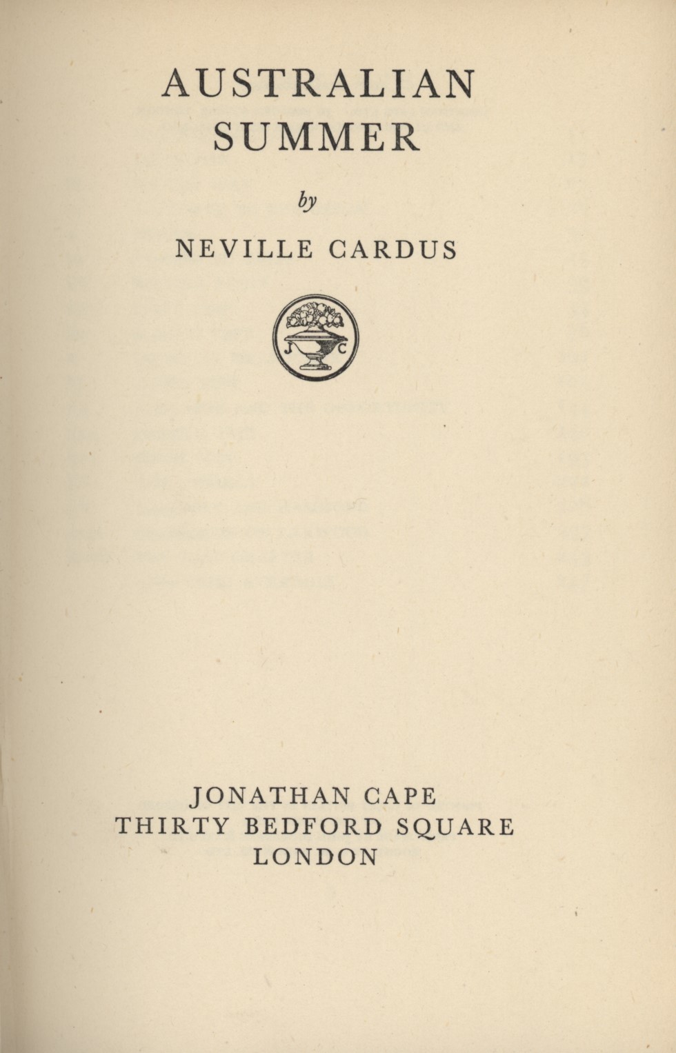 AUSTRALIAN SUMMER - Cricket books on Tests & Tours: Sportspages.com