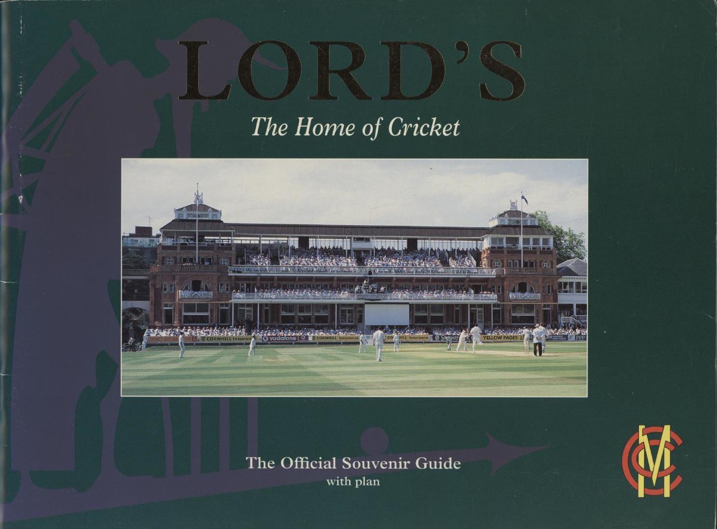 LORD'S THE HOME OF CRICKET - THE OFFICIAL SOUVENIR GUIDE - Cricket ...