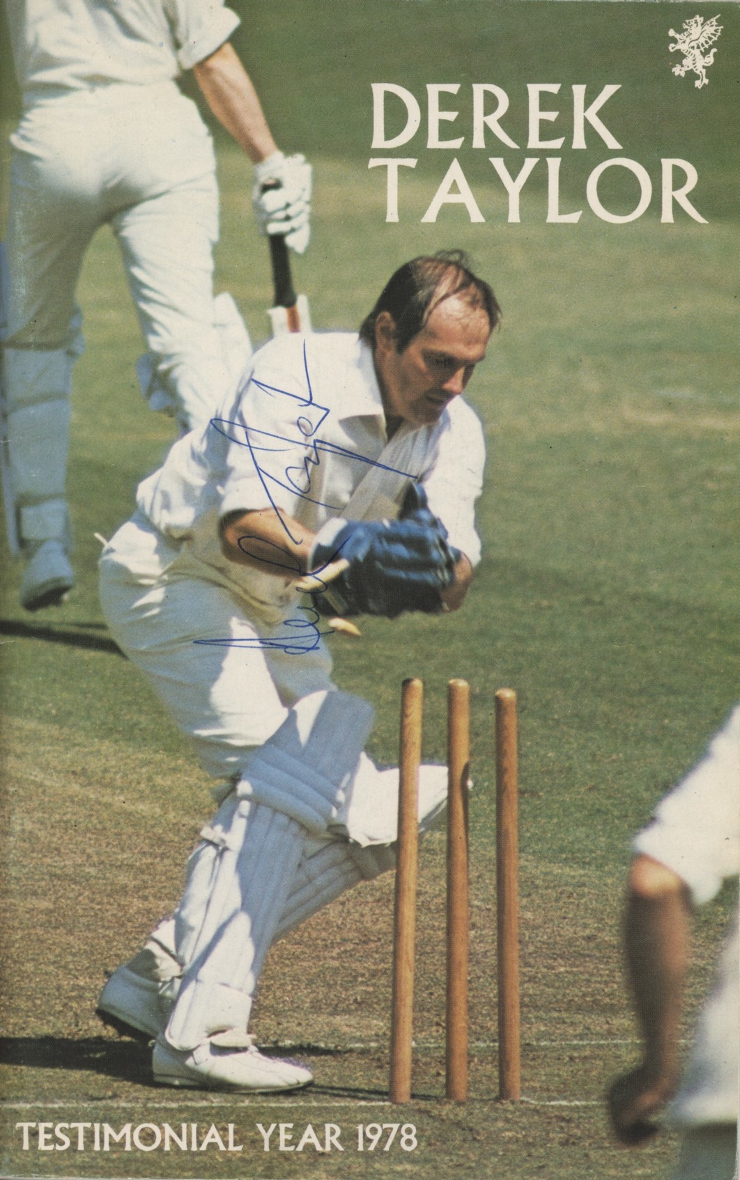 DEREK TAYLOR (SOMERSET) 1978 SIGNED CRICKET BENEFIT BROCHURE - Cricket Benefit Brochures ...