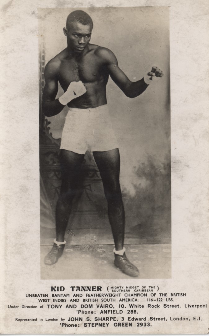 KID TANNER (GUYANA) BOXING POSTCARD - Boxers: Sportspages.com