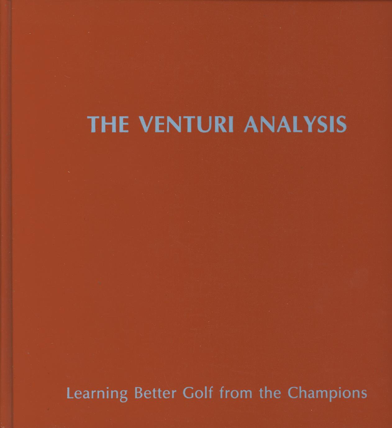 THE VENTURI ANALYSIS - Golf Instructional Books: Sportspages.com
