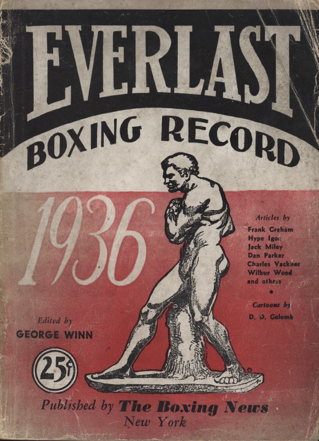 EVERLAST BOXING RECORD FOR 1936 - Boxing Annuals : Sportspages.com