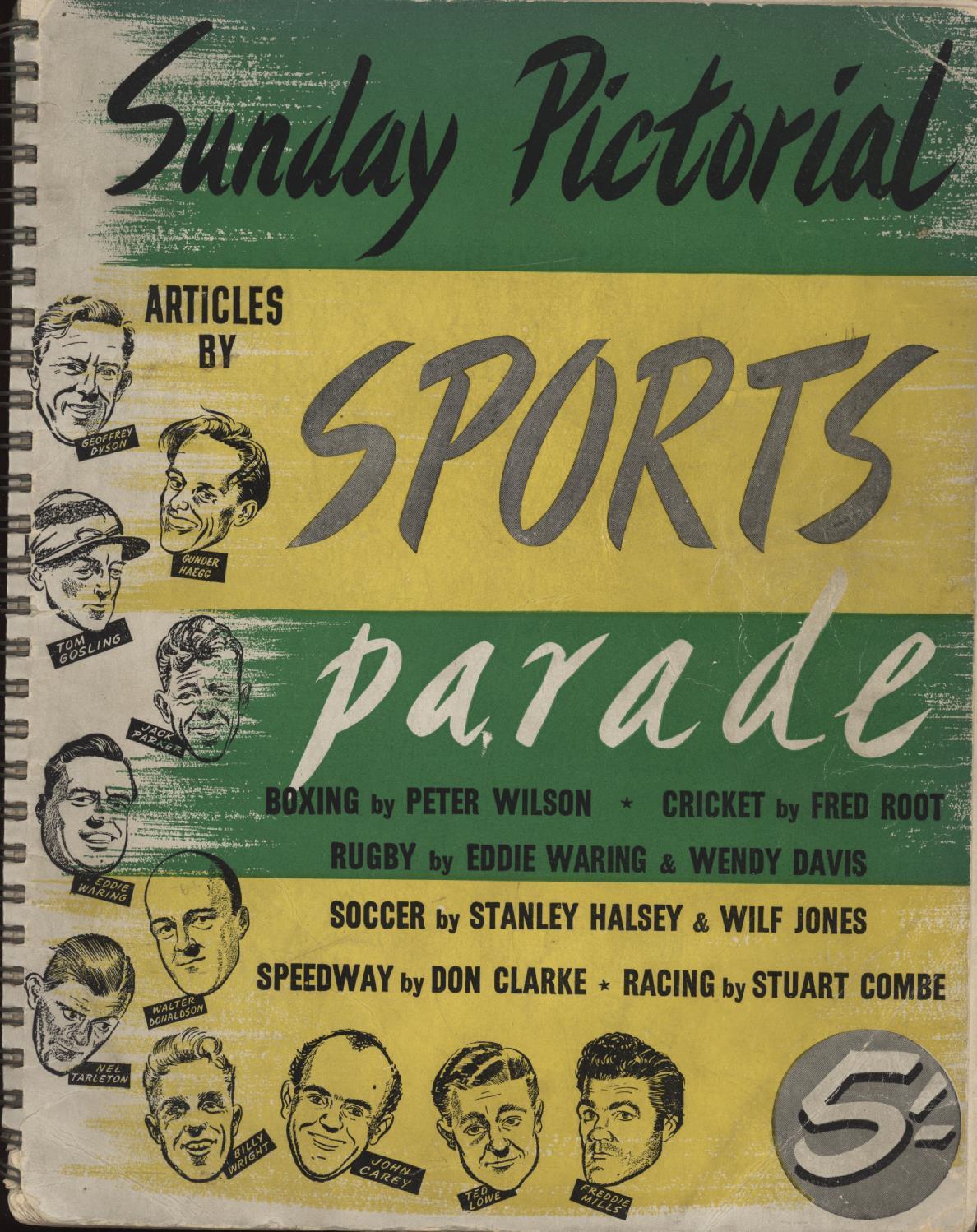 SUNDAY PICTORIAL SPORTS PARADE - Rare general sports books: Sportspages.com