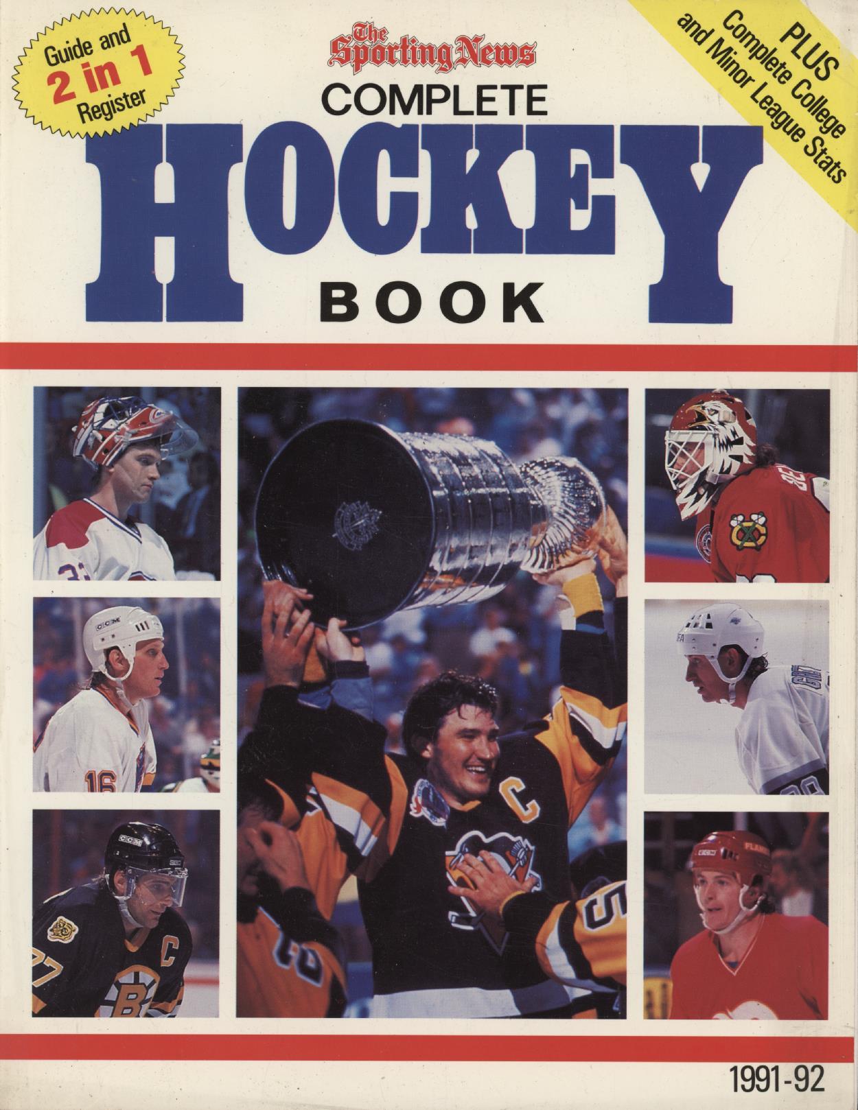 THE SPORTING NEWS COMPLETE HOCKEY BOOK 1991-92 - Ice Hockey Books ...
