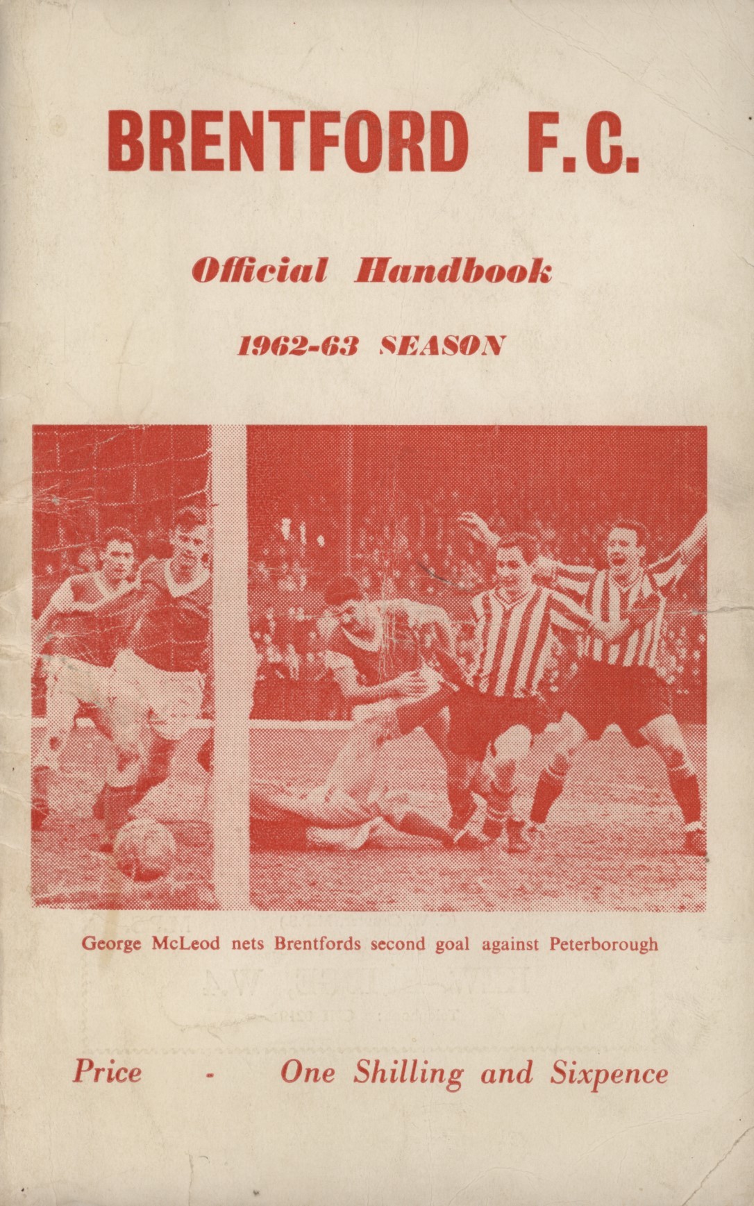 BRENTFORD FOOTBALL CLUB OFFICIAL HANDBOOK 1962-63 - Football Club ...