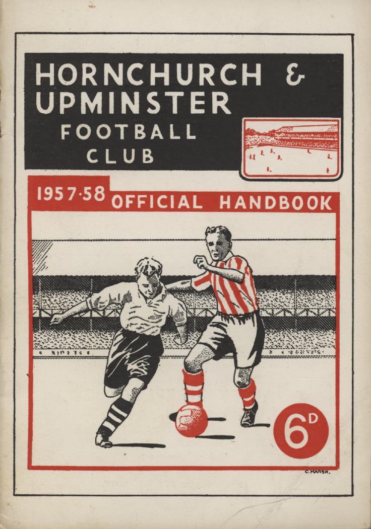 HORNCHURCH & UPMINSTER FOOTBALL CLUB 1957-58 OFFICIAL HANDBOOK ...