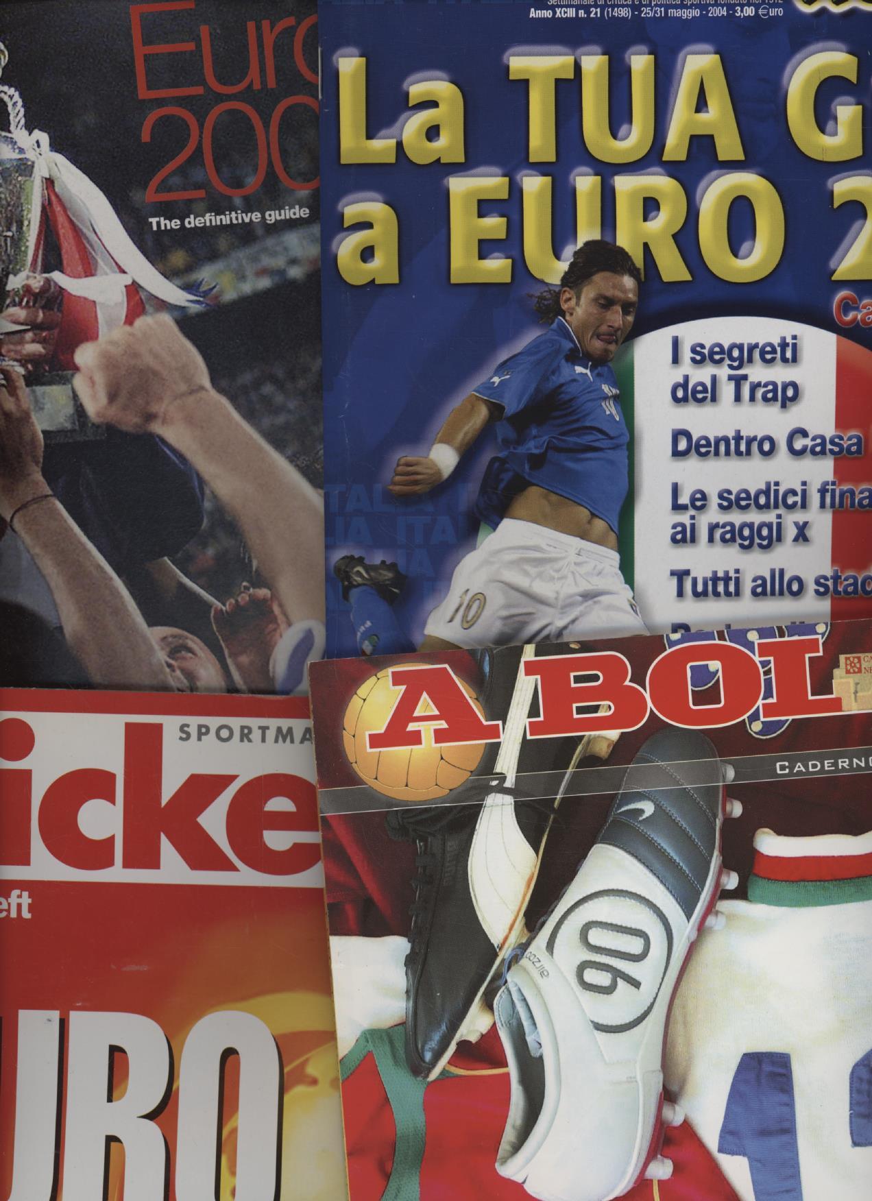 EURO 2004 - COLLECTION OF MAGAZINES & SUPPLEMENTS INCLUDING BBC MATCH ...