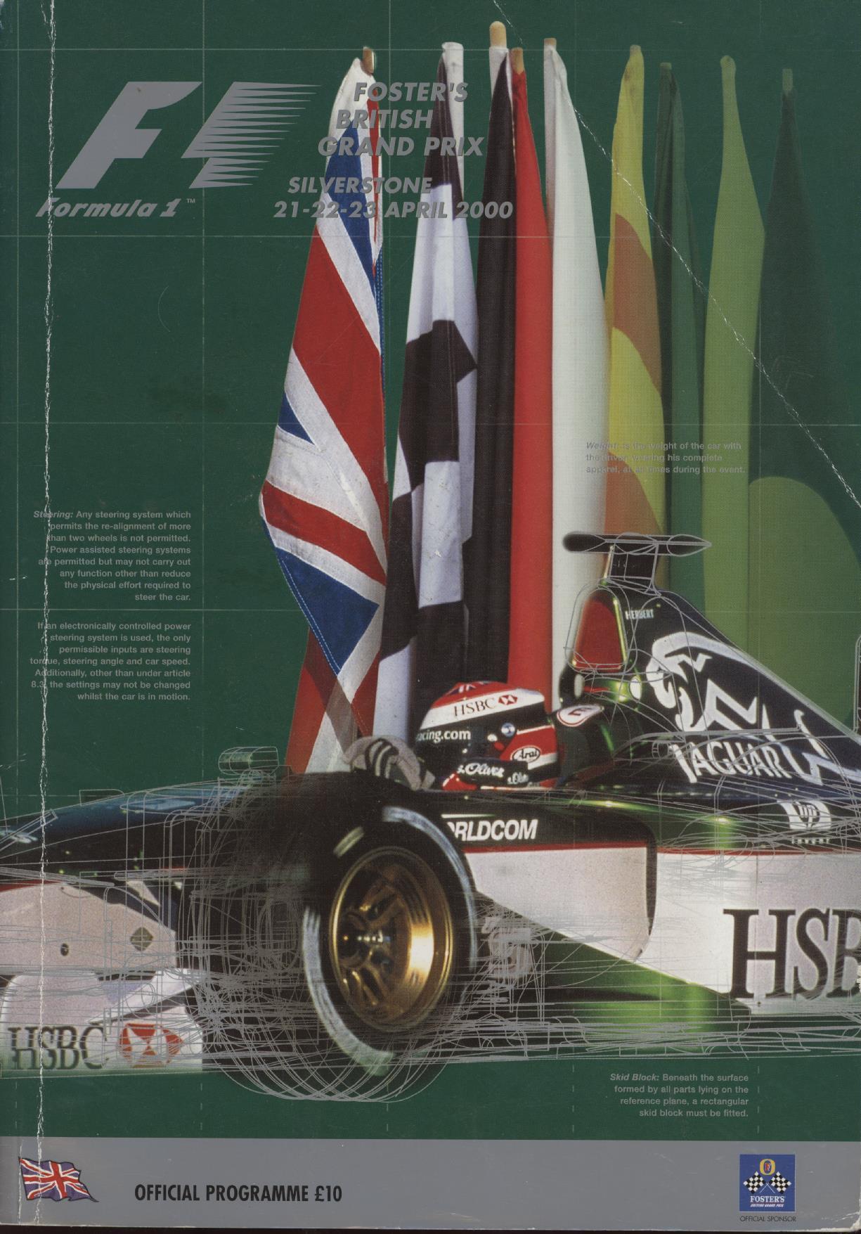 BRITISH GRAND PRIX 2000 MOTOR RACING PROGRAMME - Grands Prix Programmes ...