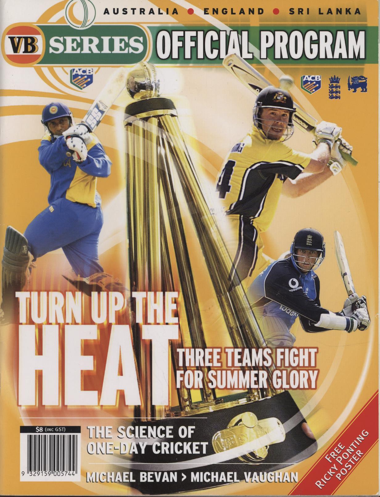 VB SERIES - AUSTRALIA, ENGLAND, SRI LANKA (2002/03 CRICKET PROGRAMME ...