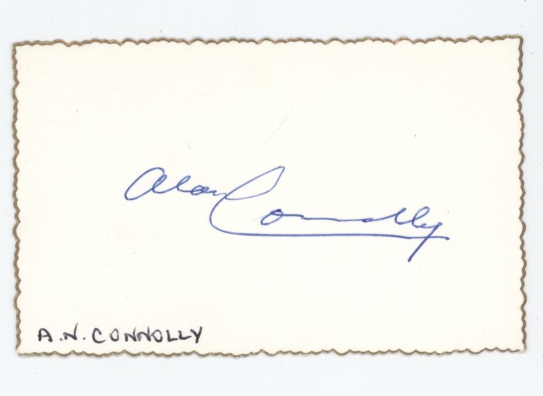 ALAN CONNOLLY (AUSTRALIA) CRICKET AUTOGRAPH - Individual Cricket ...