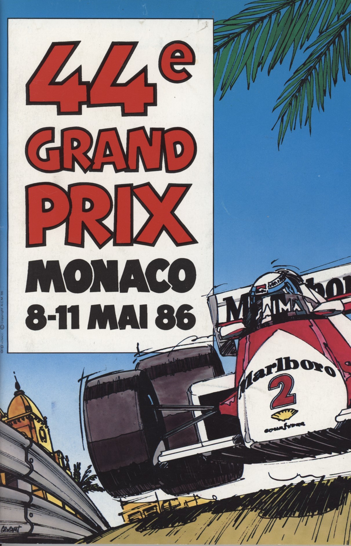 MONACO GRAND PRIX 1986 OFFICIAL PROGRAMME - Grands Prix Programmes ...