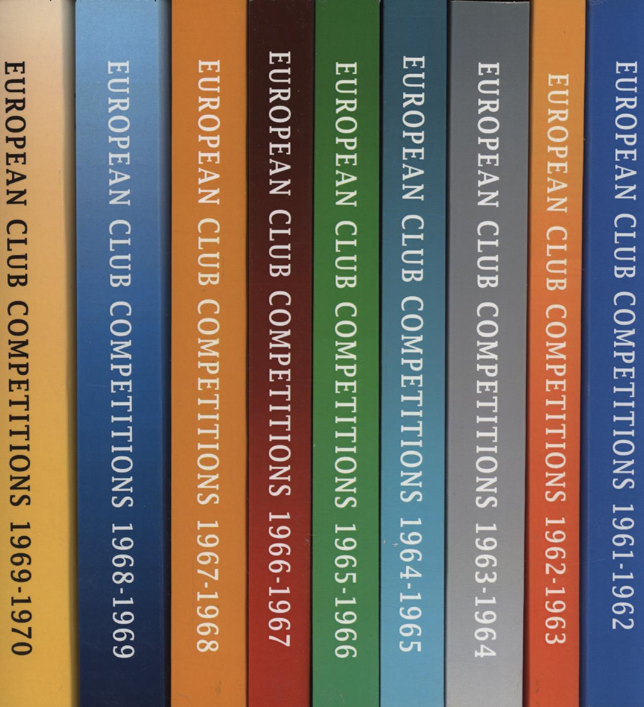 EUROPEAN CLUB COMPETITIONS 1902-1971 (14 VOLUMES) - Football Books ...