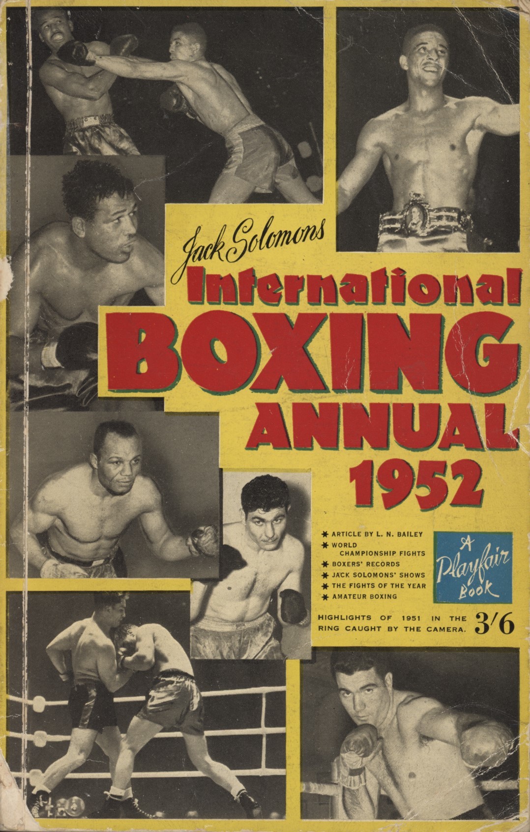 JACK SOLOMONS INTERNATIONAL BOXING ANNUAL 1952 - Boxing Annuals ...