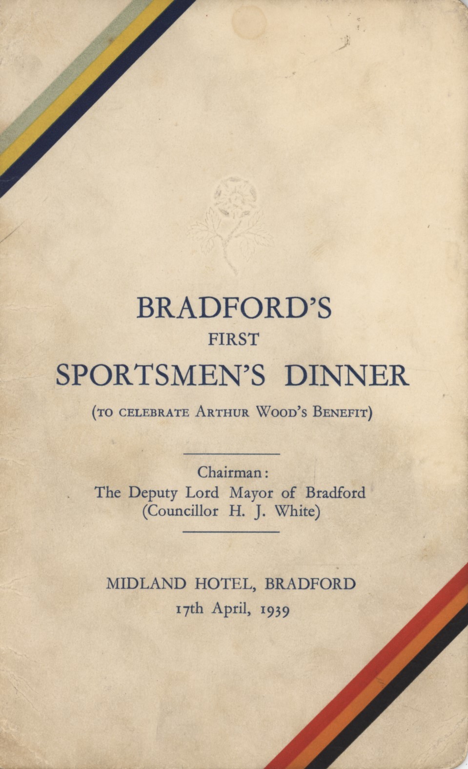 YORKSHIRE 1939 SIGNED CRICKET MENU (HUTTON, VERITY ETC.) - Cricket ...