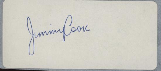 JIMMY COOK (SOUTH AFRICA) CRICKET AUTOGRAPH - Individual Cricket ...