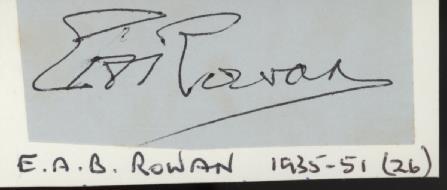 ERIC ROWAN (SOUTH AFRICA) CRICKET AUTOGRAPH - Individual Cricket ...