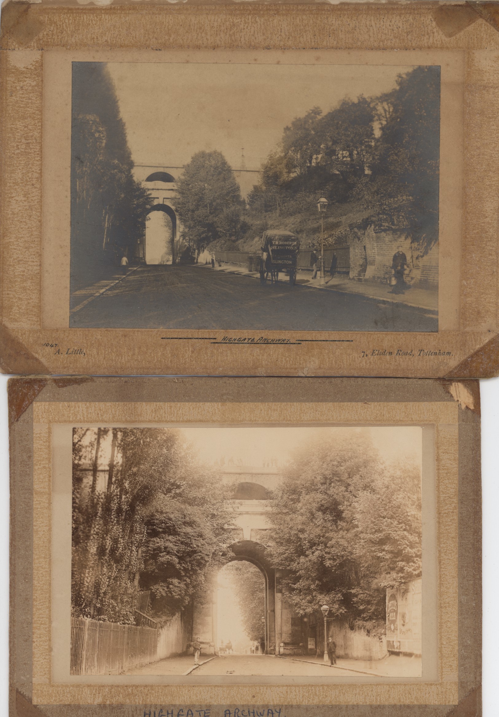 OLD HIGHGATE ARCHWAY 1890S PHOTOGRAPHS (X2) - Non-Fiction Books ...