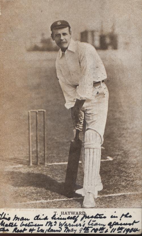 TOM HAYWARD (SURREY & ENGLAND) CRICKET POSTCARD - Postcards of Cricket ...