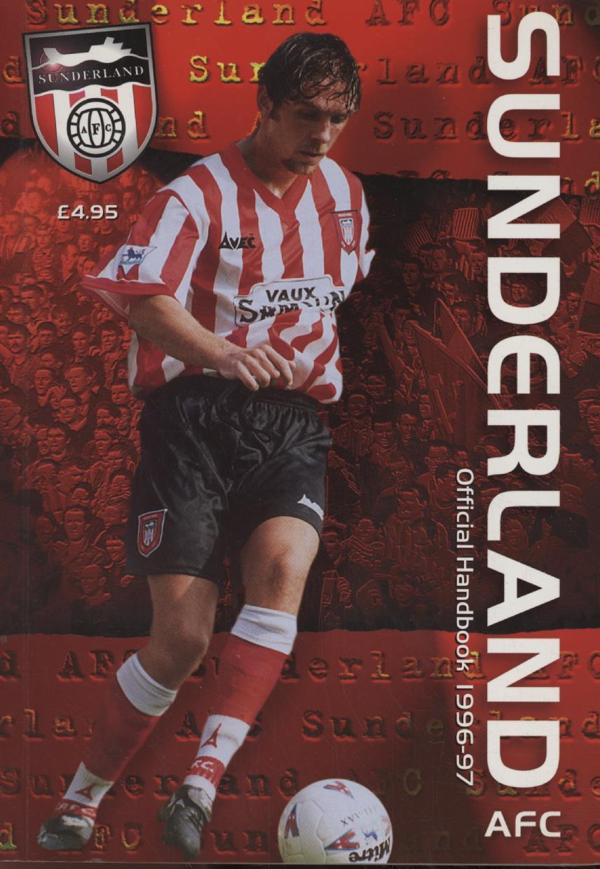 SUNDERLAND FC 1996-97 OFFICIAL HANDBOOK - Football Club Annuals (Q-Z ...