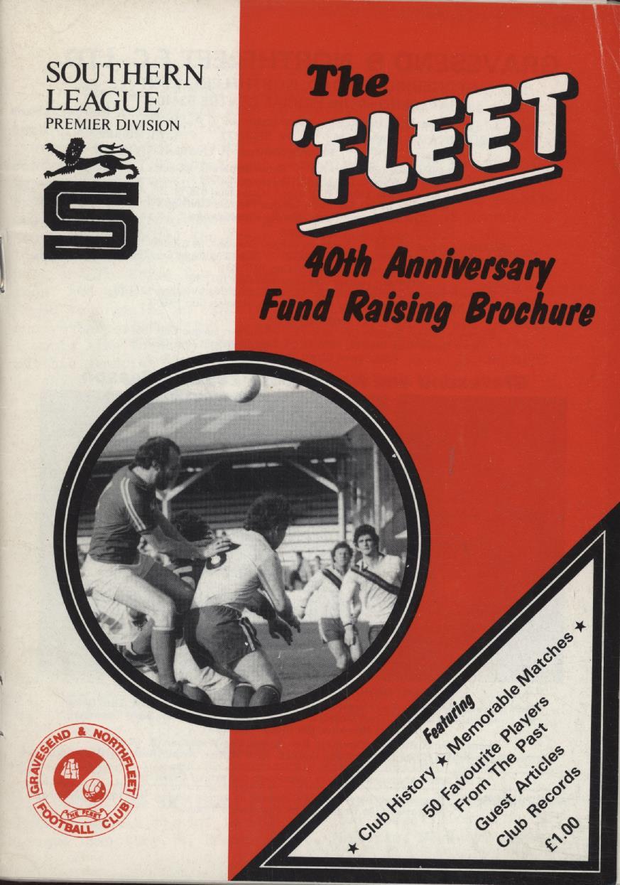 THE 'FLEET - 40TH ANNIVERSARY FUND RAISING BROCHURE (GRAVESEND ...