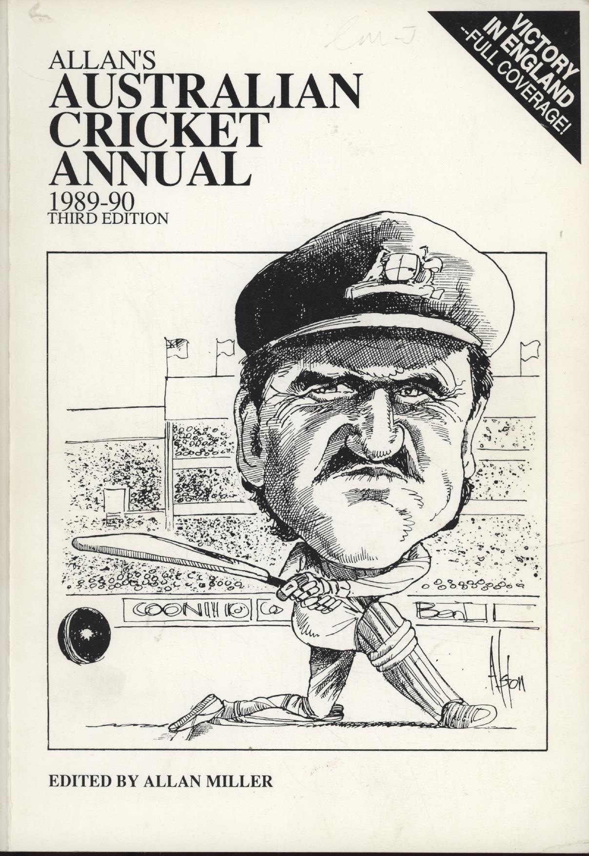 ALLAN'S AUSTRALIAN CRICKET ANNUAL 1989-90 - THIRD EDITION - Overseas ...