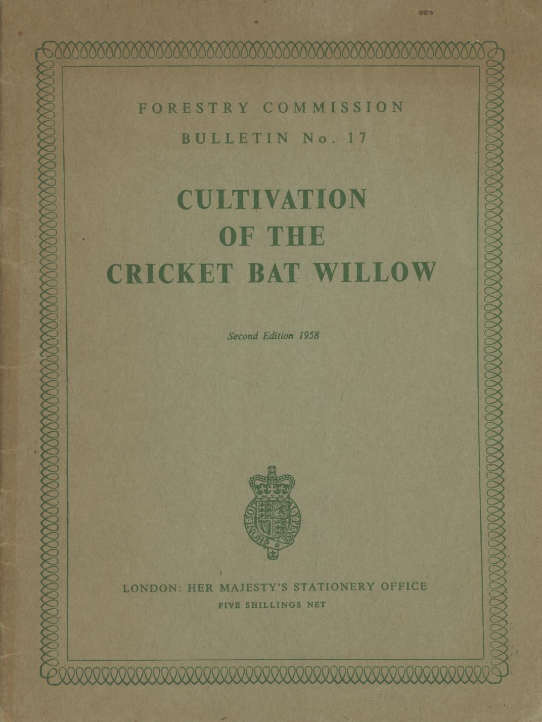 CULTIVATION OF THE CRICKET BAT WILLOW - Cricket Brochures & Booklets ...