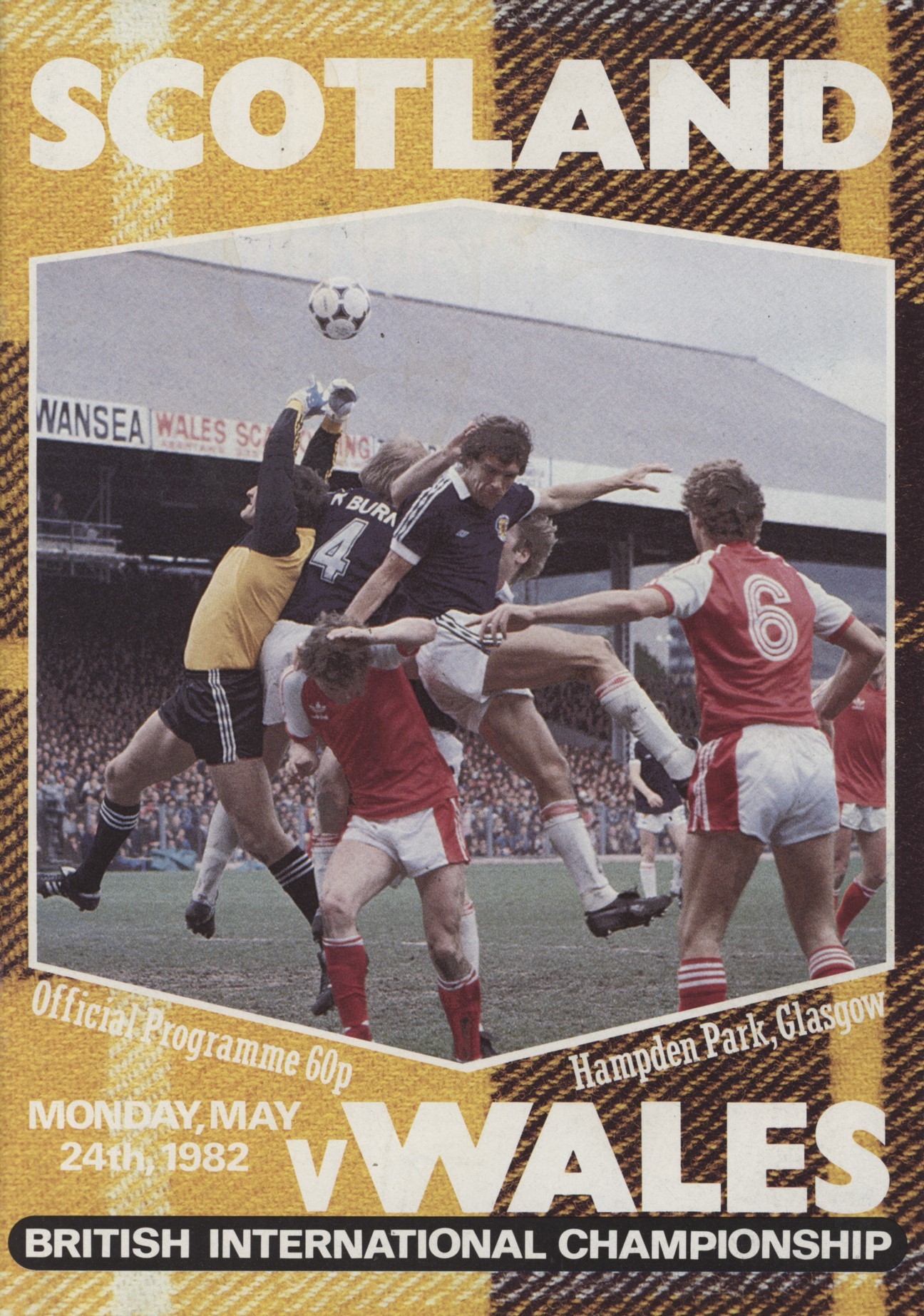 SCOTLAND V WALES 1982 FOOTBALL PROGRAMME - Football Programmes ...